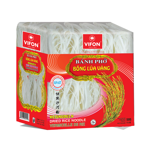 VN Vifon Rice Noodle 5,5mm 'Bong Lua Vang' 24x500g - Herman Kuijper